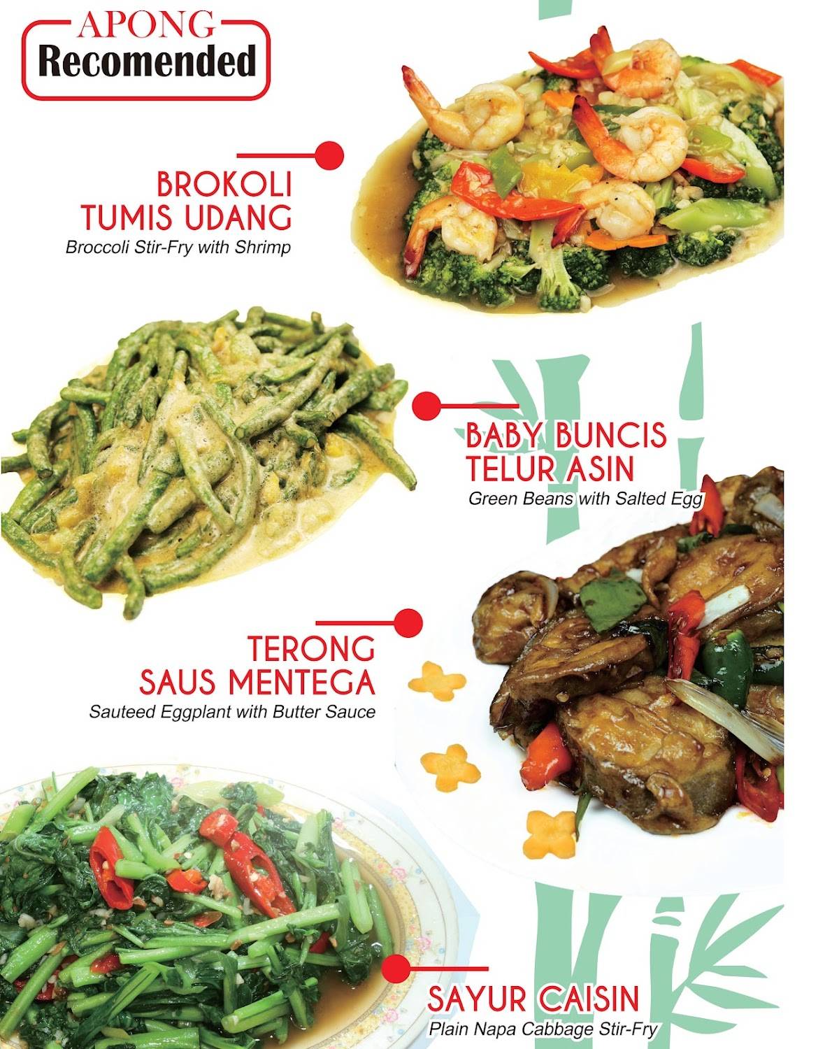 Menu at Restaurant Apong Seafood, Balikpapan