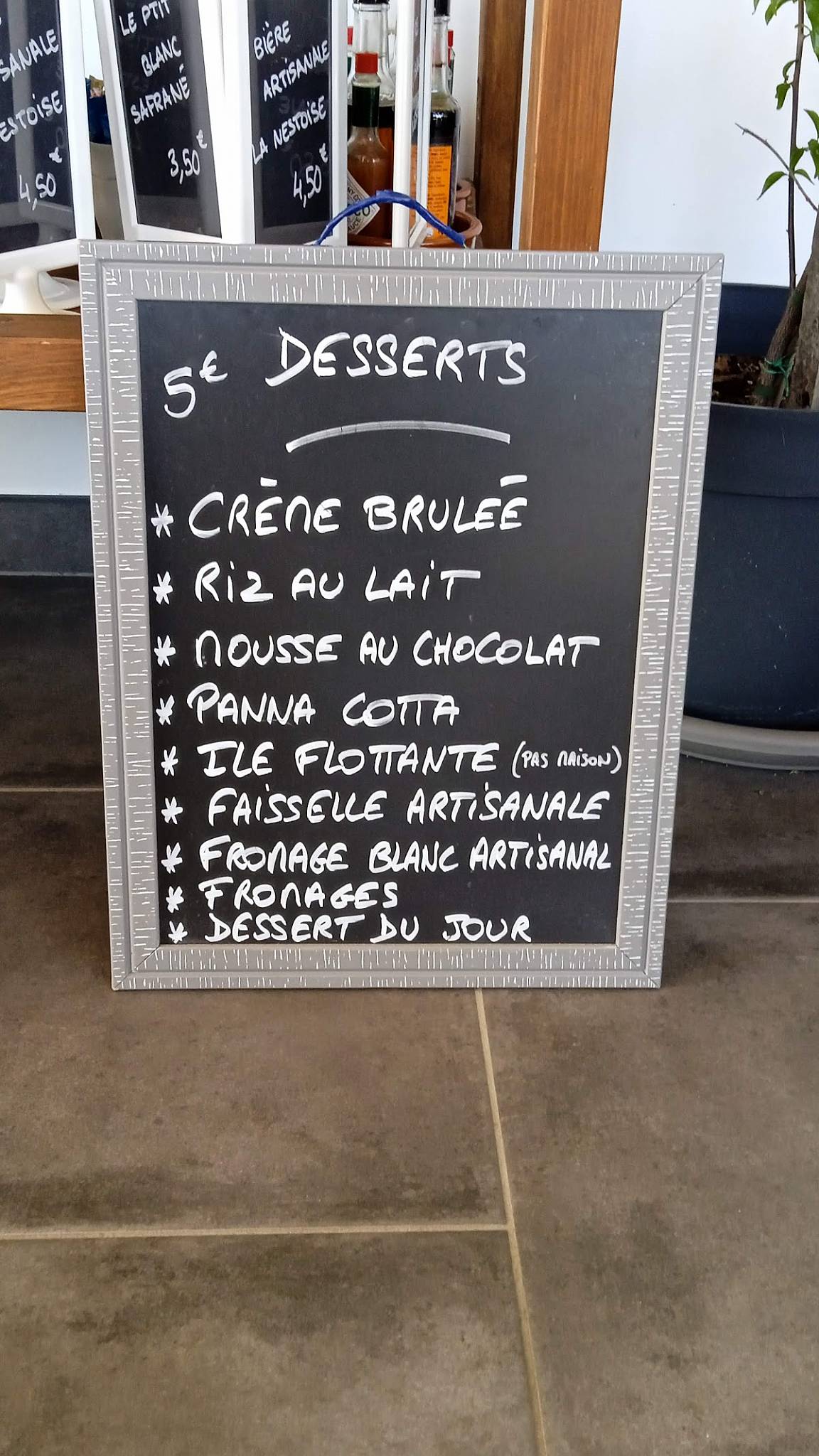 Menu au Restaurant Comme Chez Papa et Maman, Valcabrère