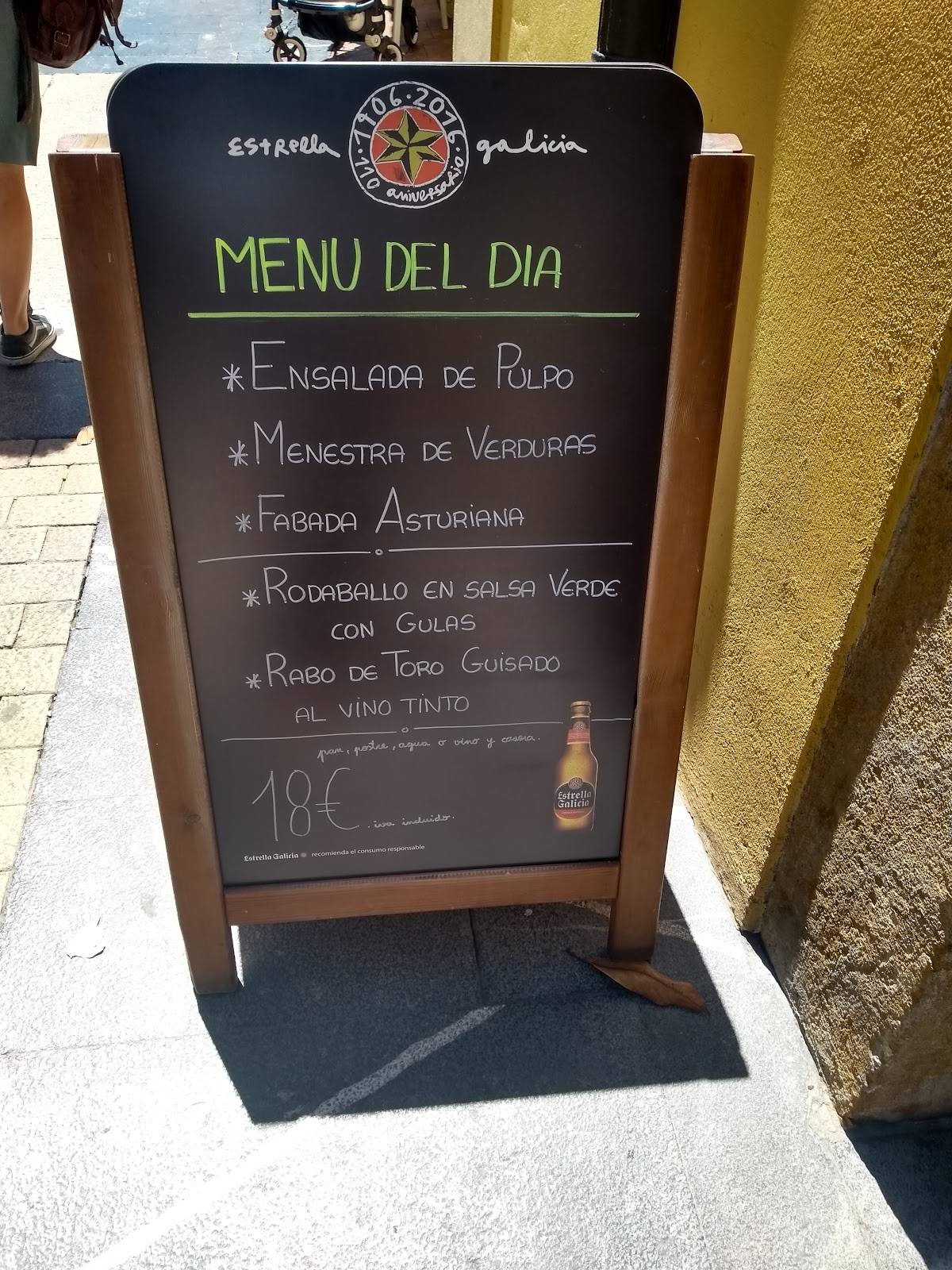 Carta de Restaurante La Gran Taberna, Oviedo, Calle del águila nº5