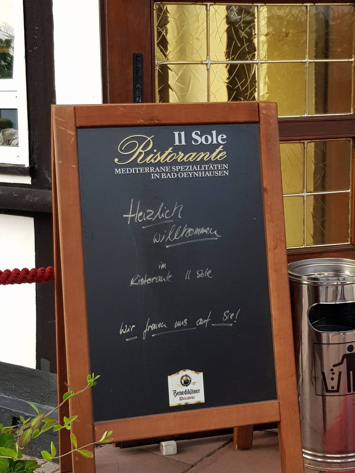 Speisekarte von Ristorante Il Sole restaurant, Bad Oeynhausen