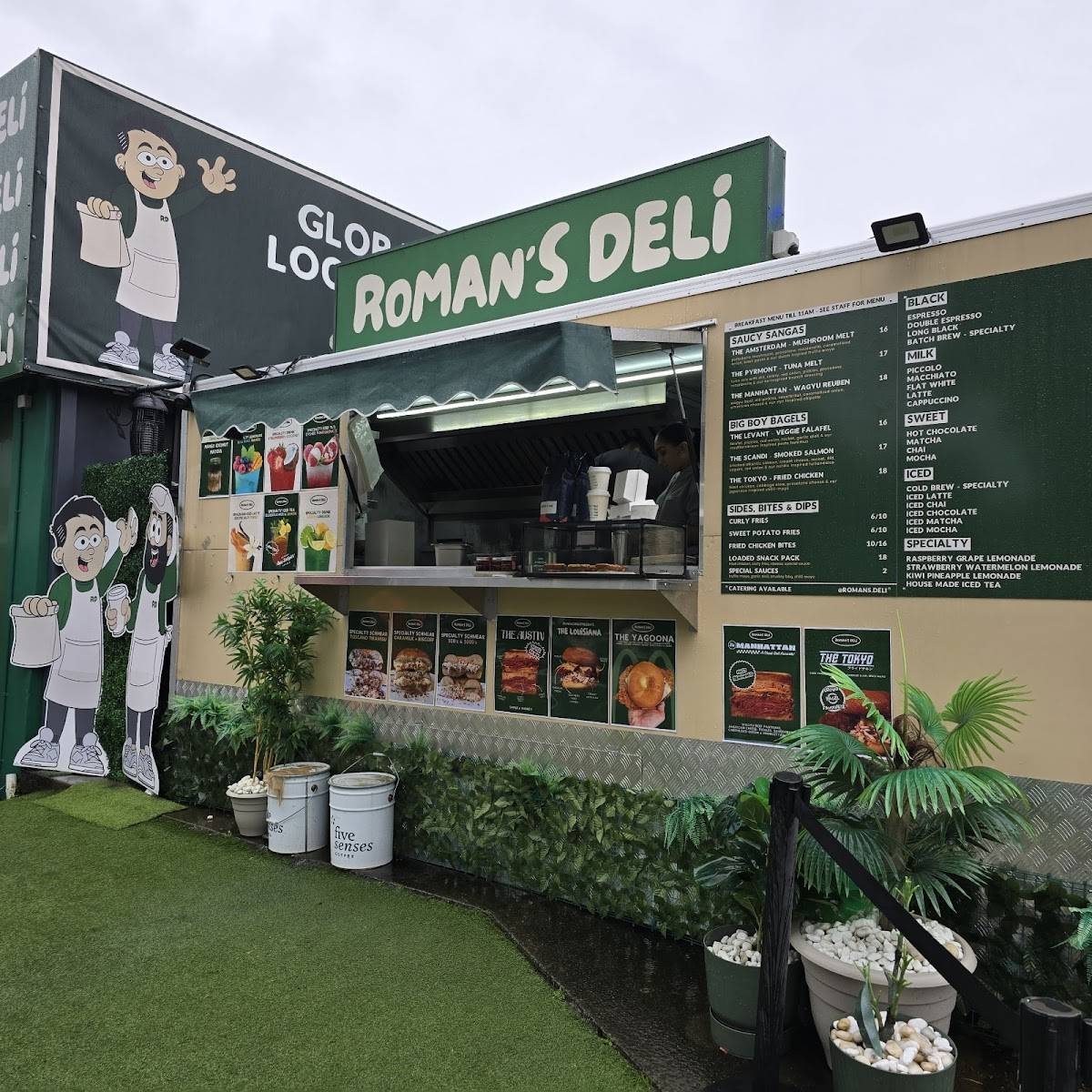 Menu at Roman's Deli, Georges Hall