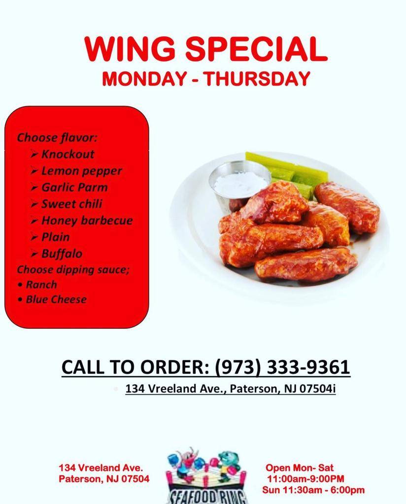 Menu at SEAFOOD RING restaurant, Paterson