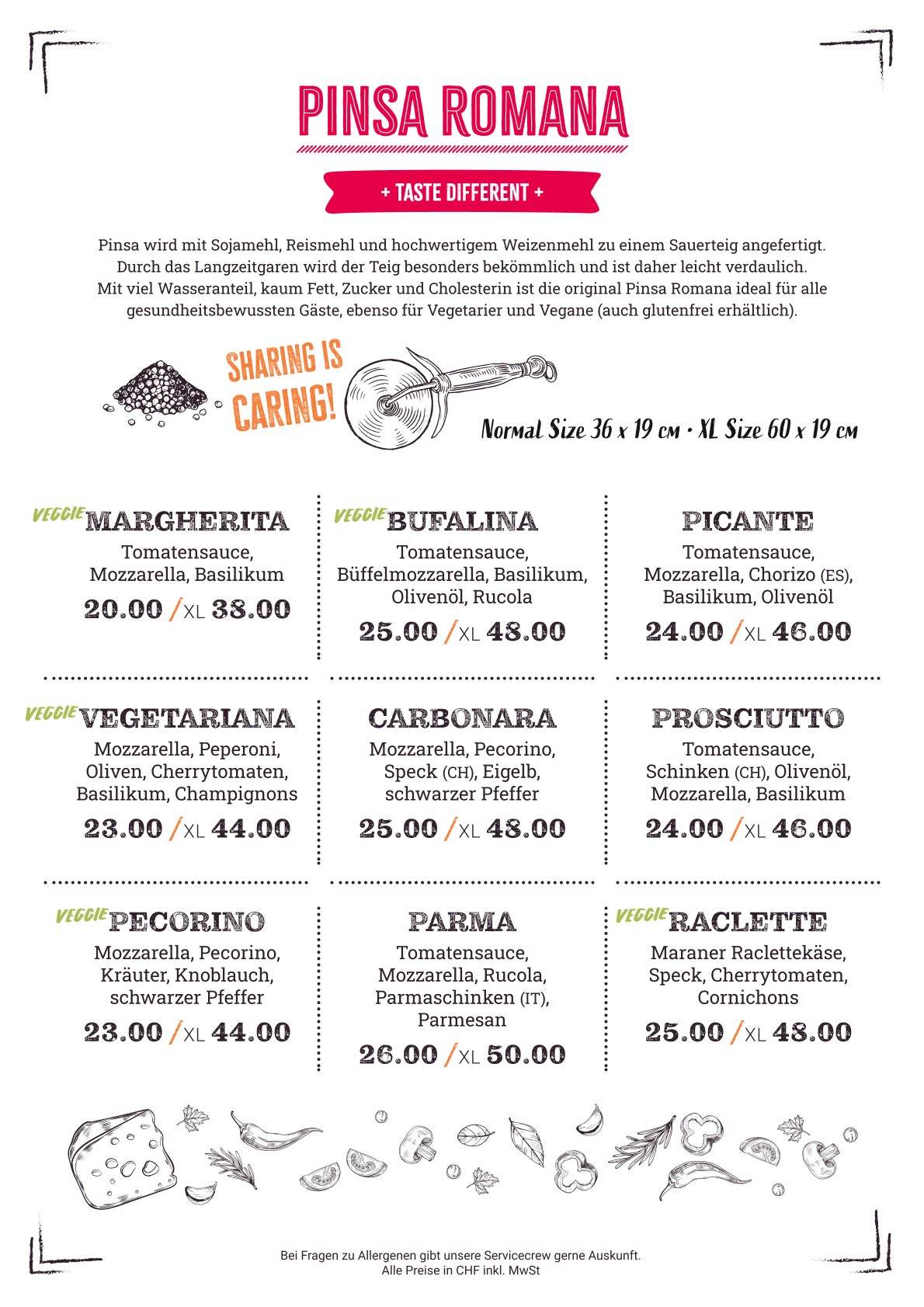 Speisekarte von SHARE Restaurant&Bar at AVES Arosa, Arosa