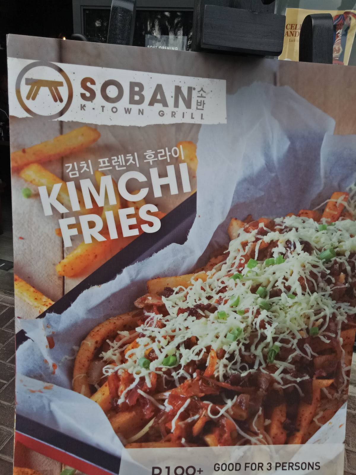 Menu at Soban K-Town Kitchen 소반 - Alabang Town Center restaurant ...