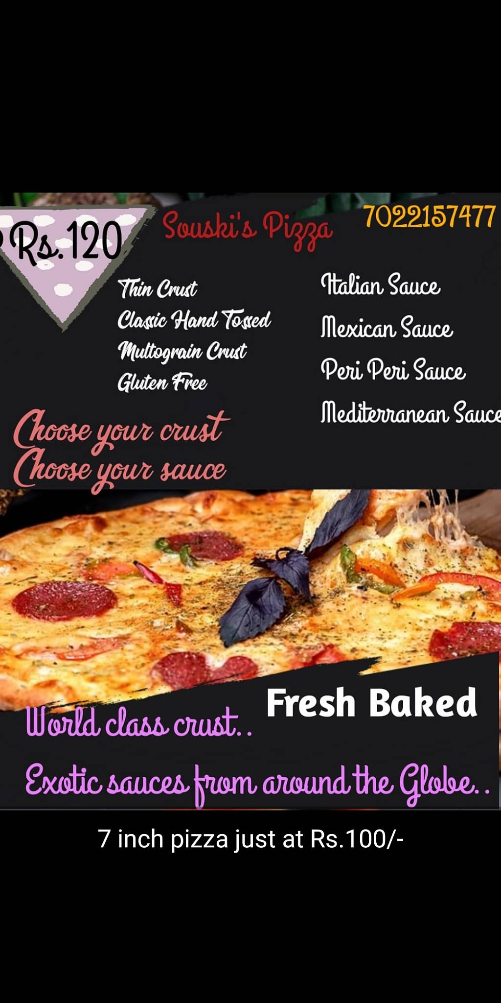 Menu at Souski's Foodies Club (Cloud kitchen), Hyderabad, beside ...