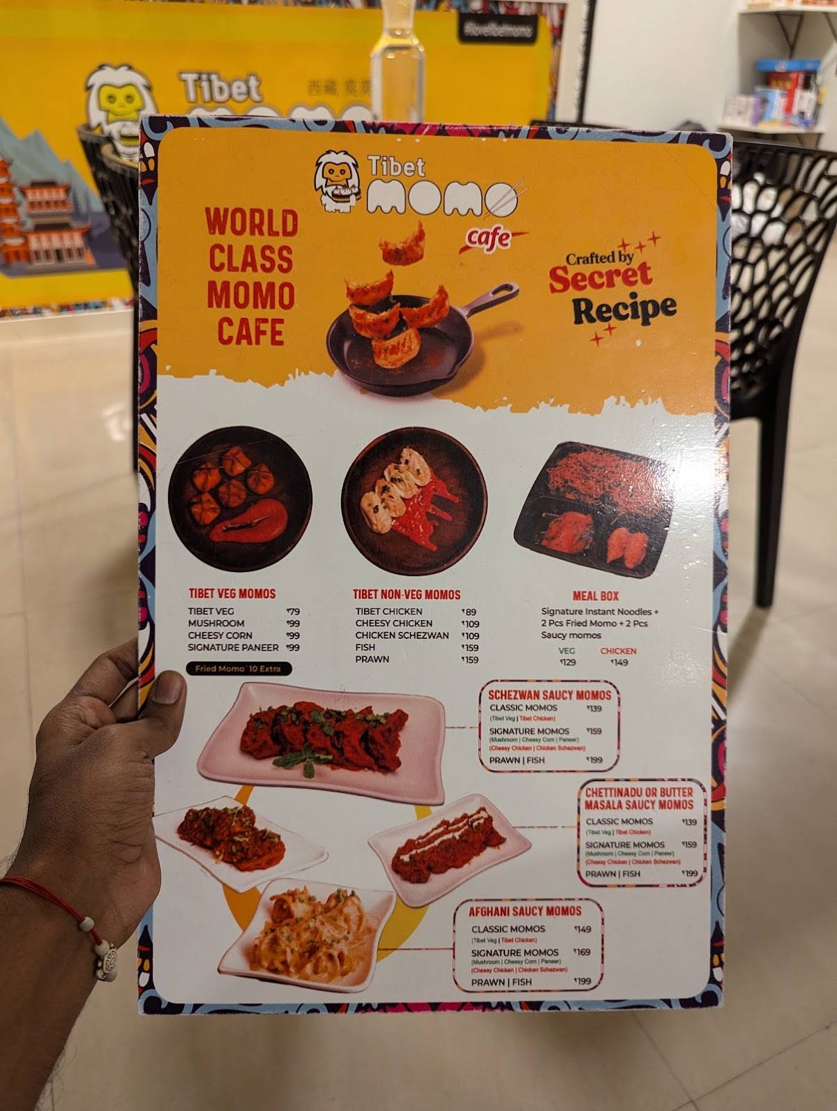 Menu at TIBET MOMO CAFE - Mahindra world city, Thirutheri R.F.