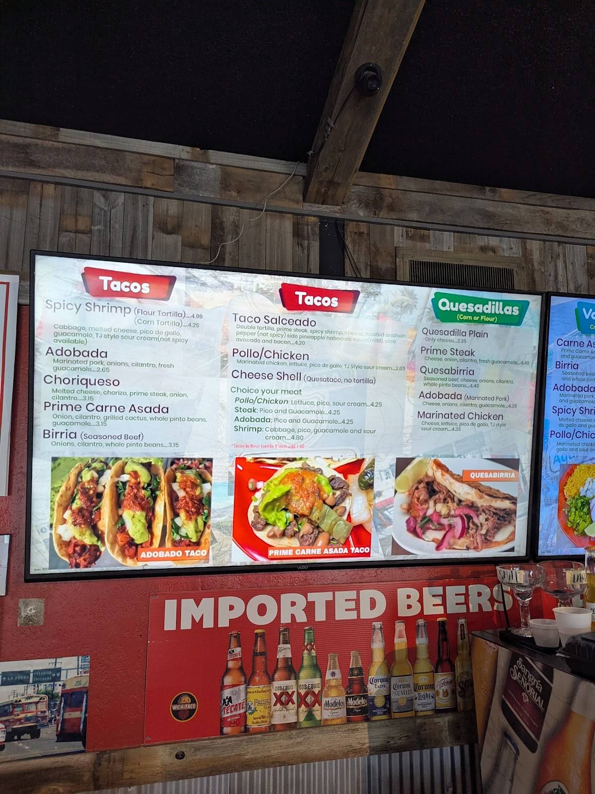 Menu at Tacos tj 664 restaurant, Wichita, N West St