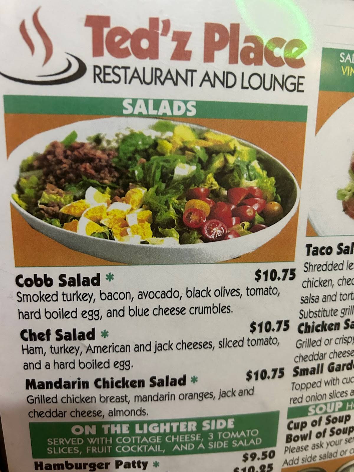 Menu at Ted'z Place Restaurant and Lounge, Commerce City