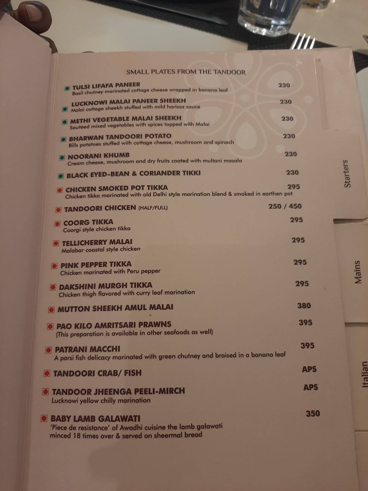 Menu at The Curry Wok (TCW), Mangaluru