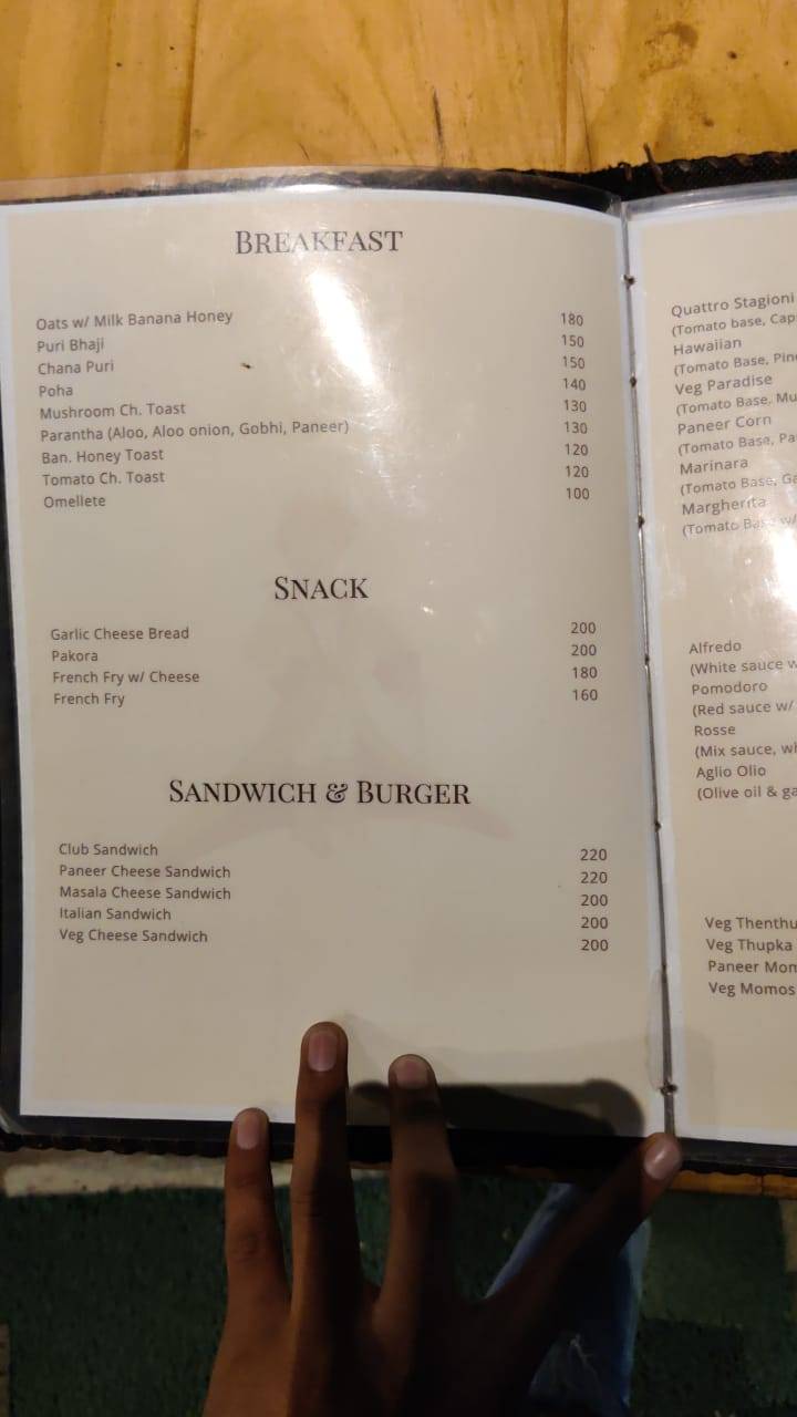 Menu at The Little Prince Restaurant, Udaipur