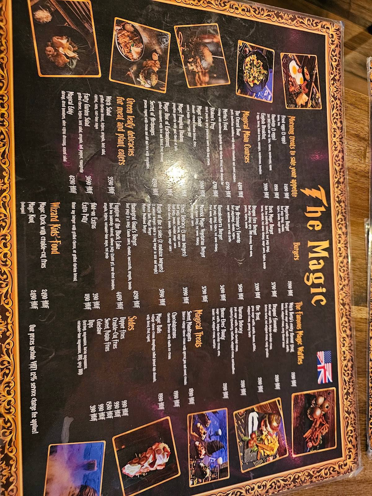 Carta del restaurante The MAGIC Budapest, Budapest