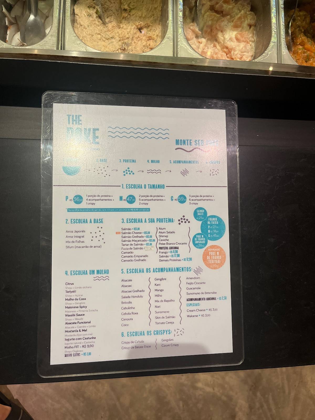 Menu em The Poke Fast Food Havaiano, João Pessoa