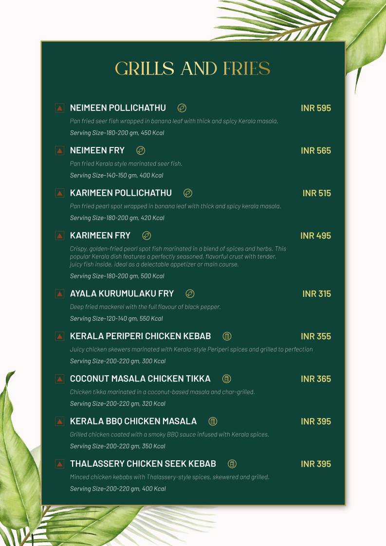 Menu at United Coconut By Chef Pillai, Thrissur