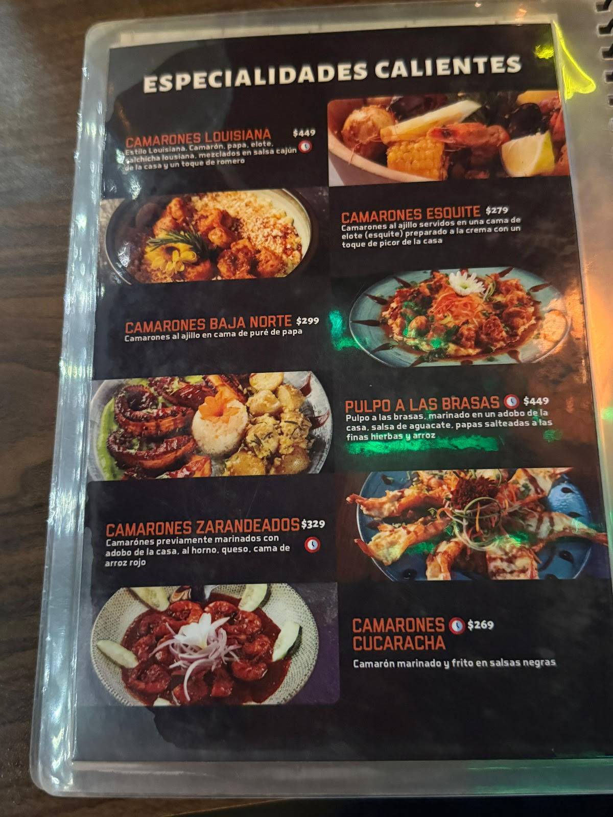Carta del restaurante Urban Shrimp Seafood Sushi & Drinks, Mexicali