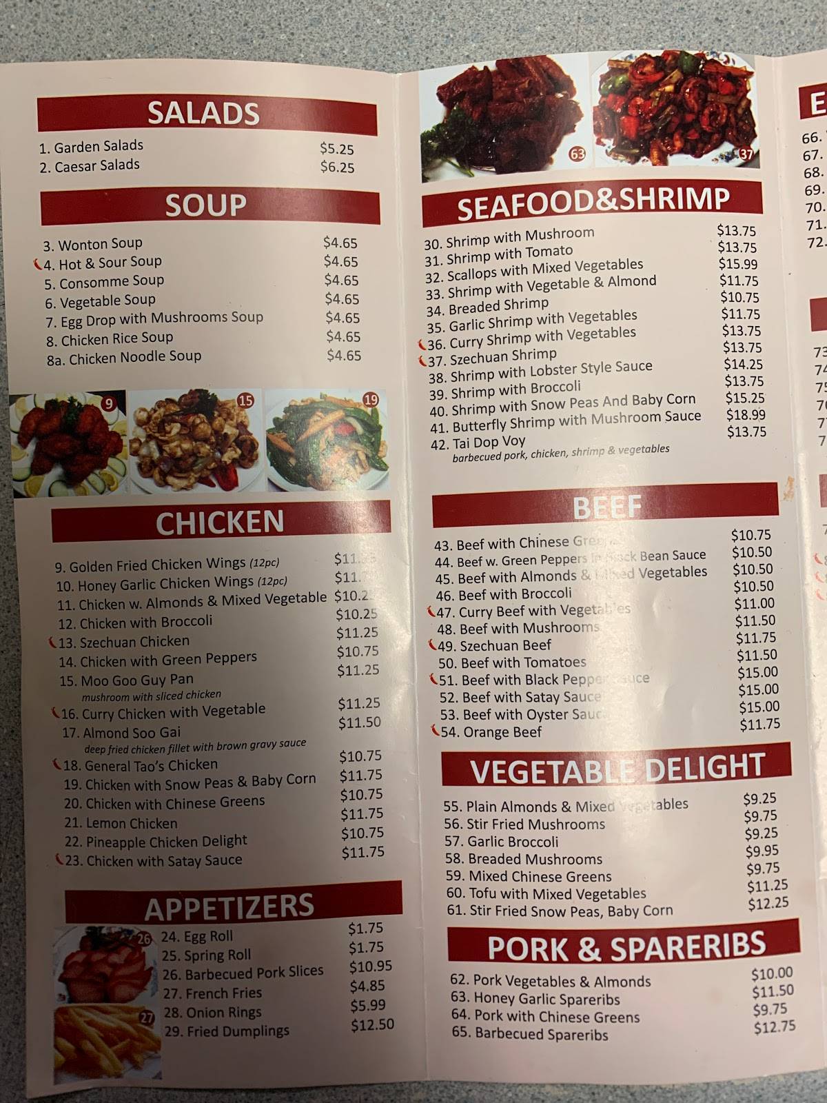Menu at Yummy Chow Chinese Restaurant, Delhi