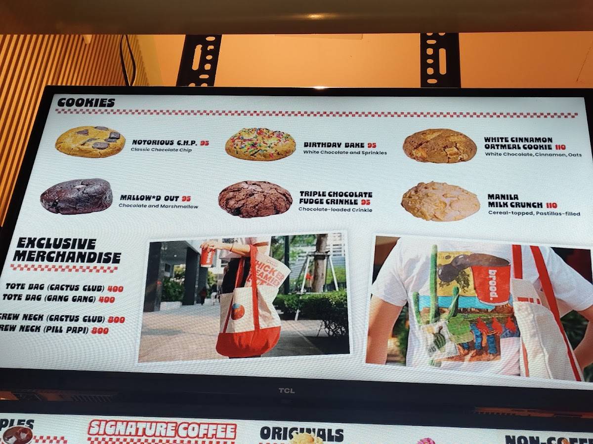 Menu at brood. Coffee - Verve Residences Tower 1, Taguig