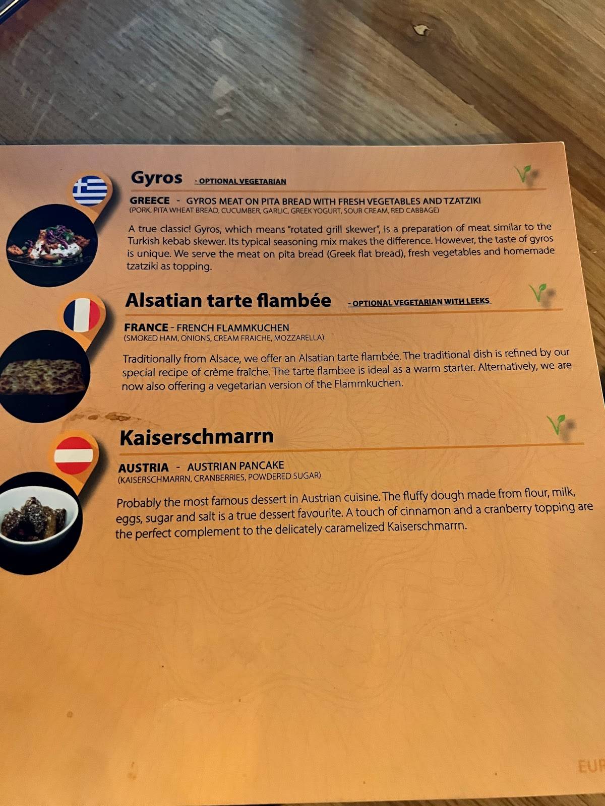 Menu at Masons restaurant, Milton