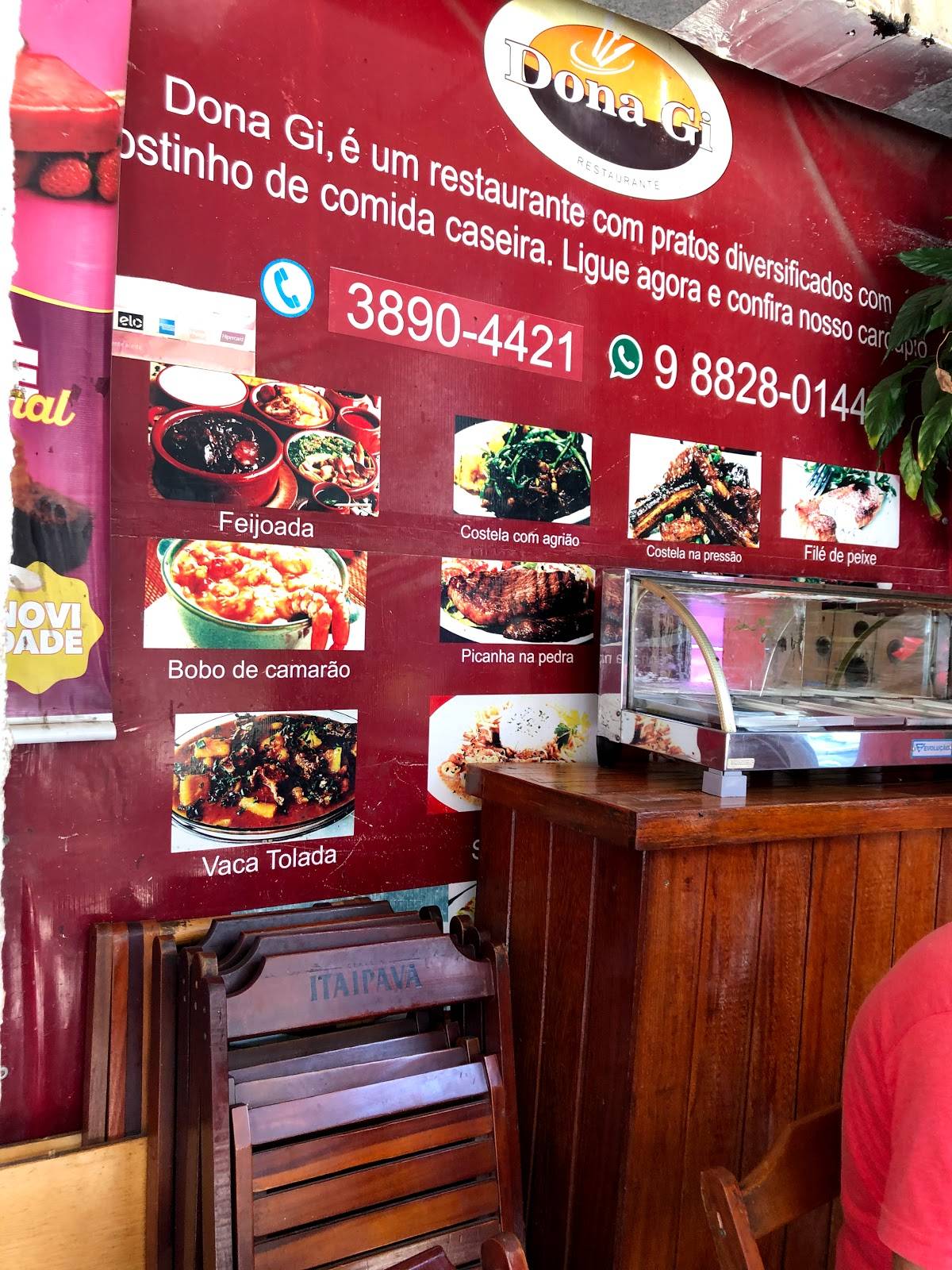Menu at Restaurante Dona Gi, Rio de Janeiro