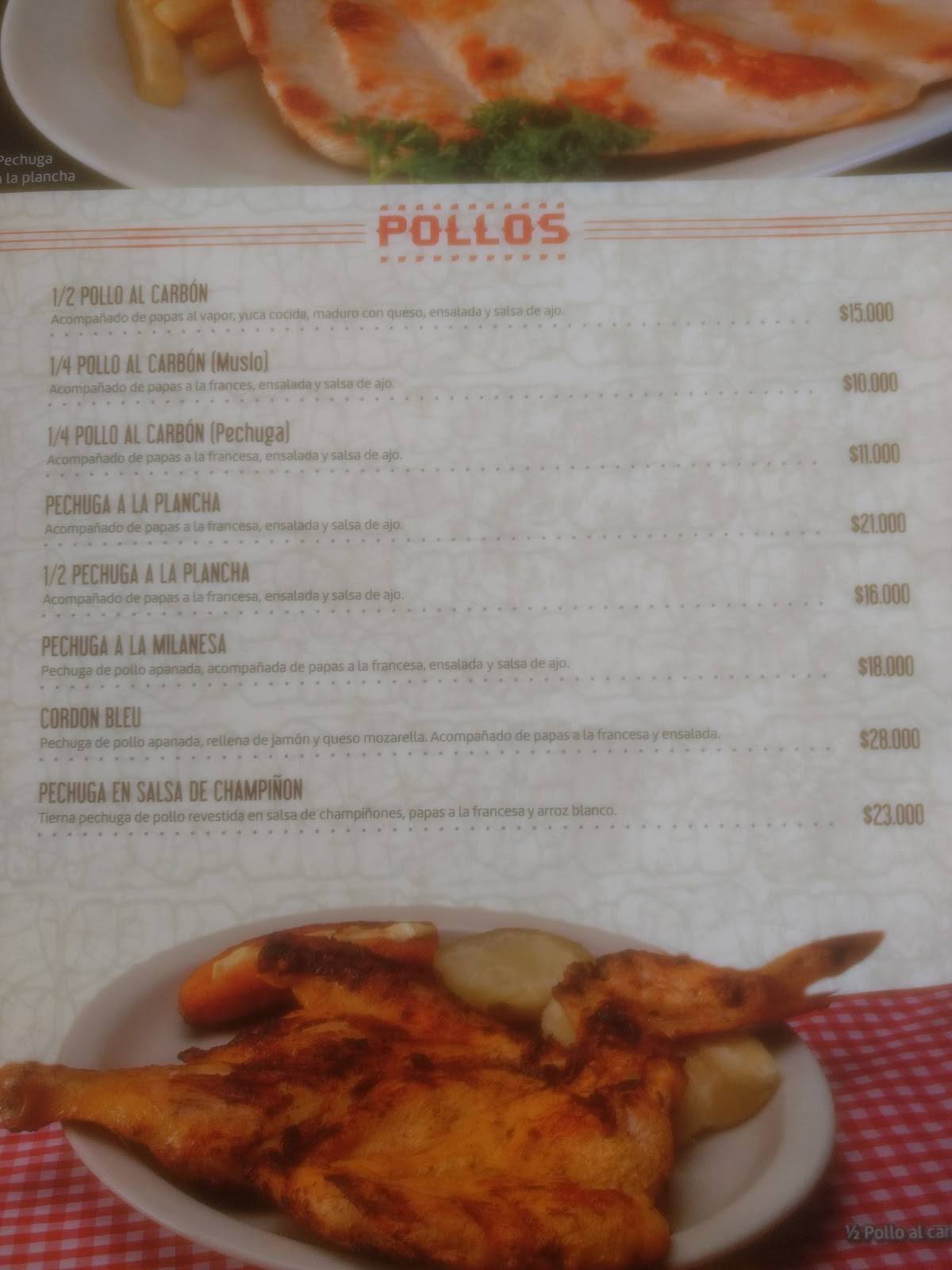 Carta de Restaurante Las Rocas, Barranquilla, Cl. 82 #45 - 13