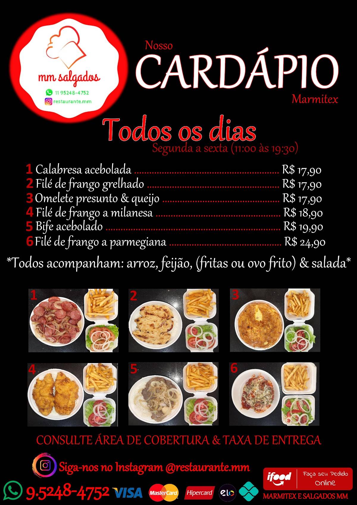 Menu at Restaurante MM, São Paulo