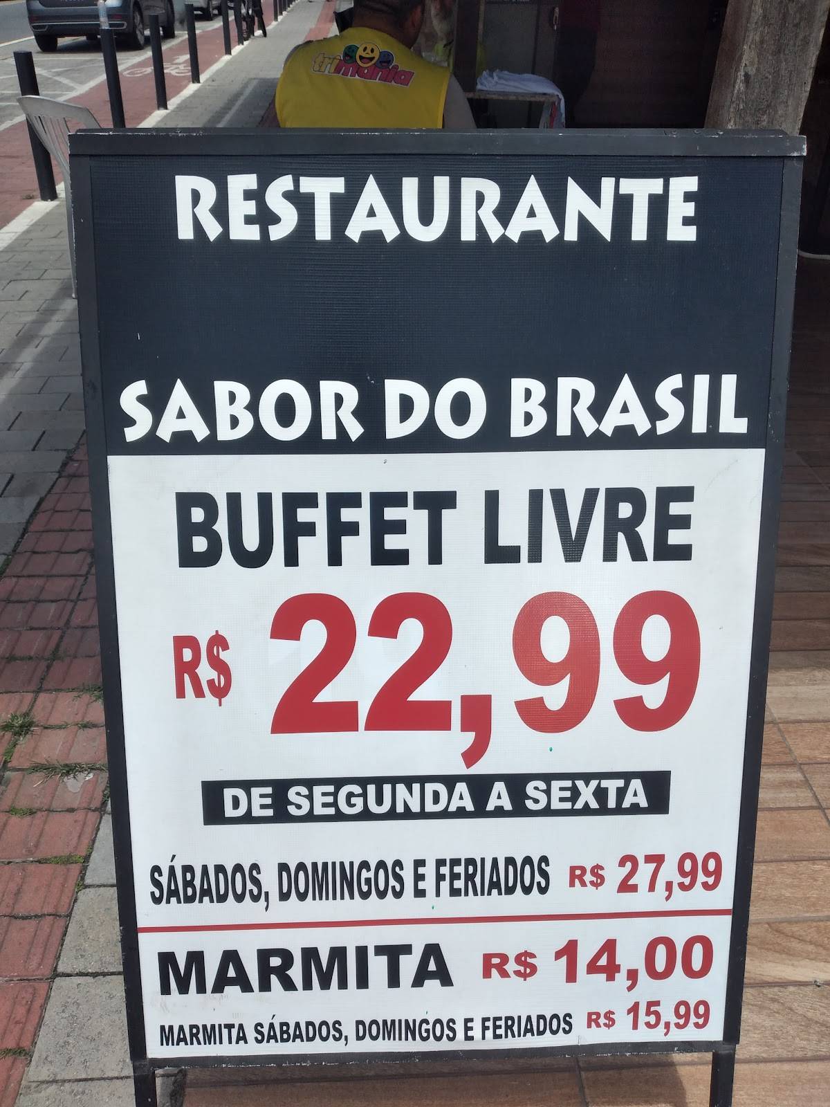 Menu em Restaurante Sabor do Brasil, Palhoça