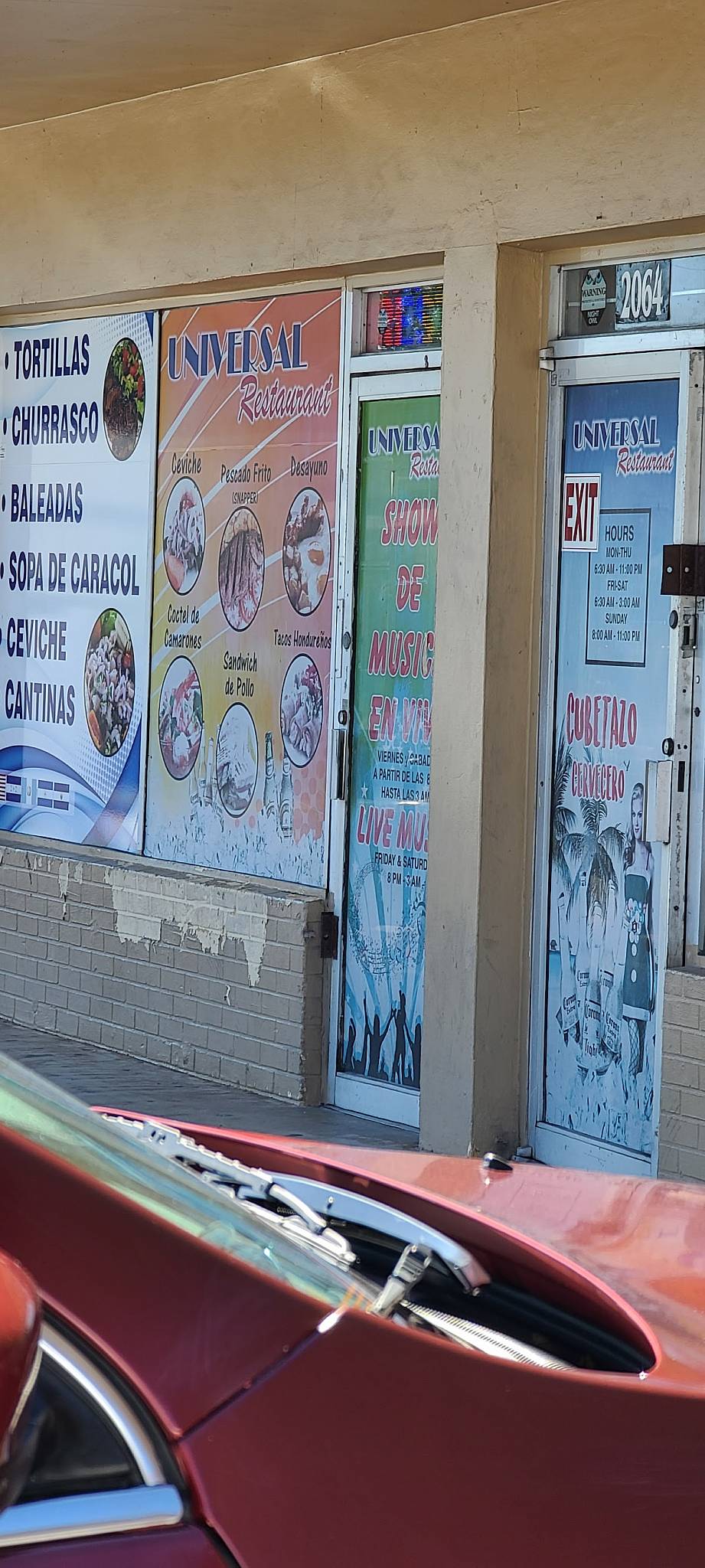 Menu at Restaurante Universal, Opa-locka, NW 135th St