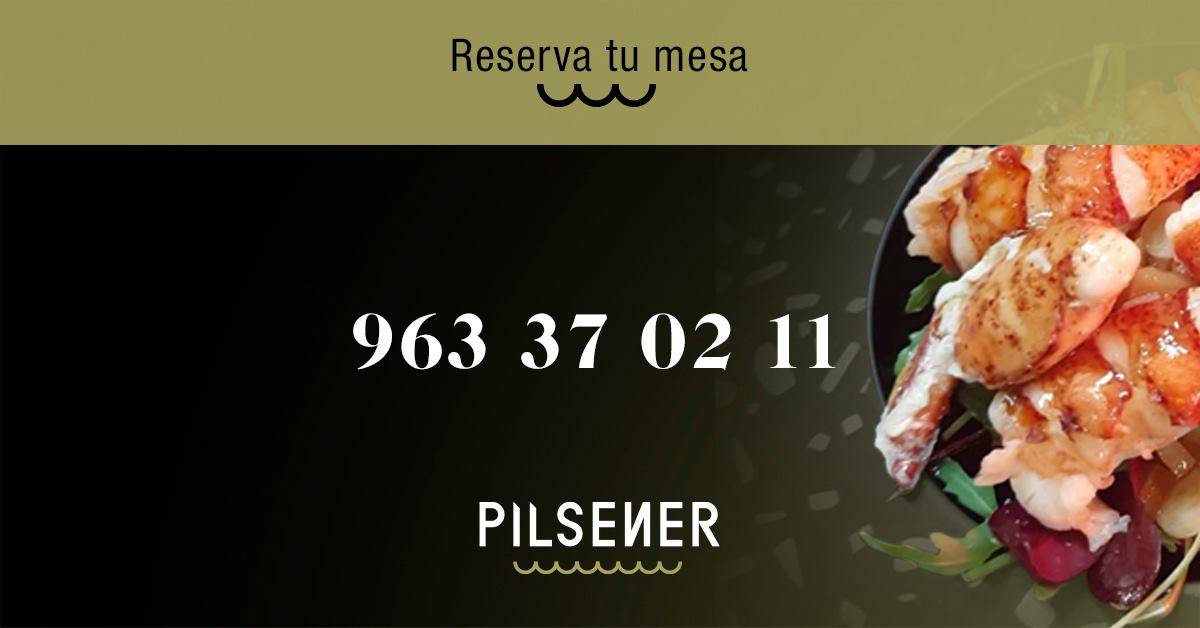 Carta de Restaurante Pilsener, Valencia