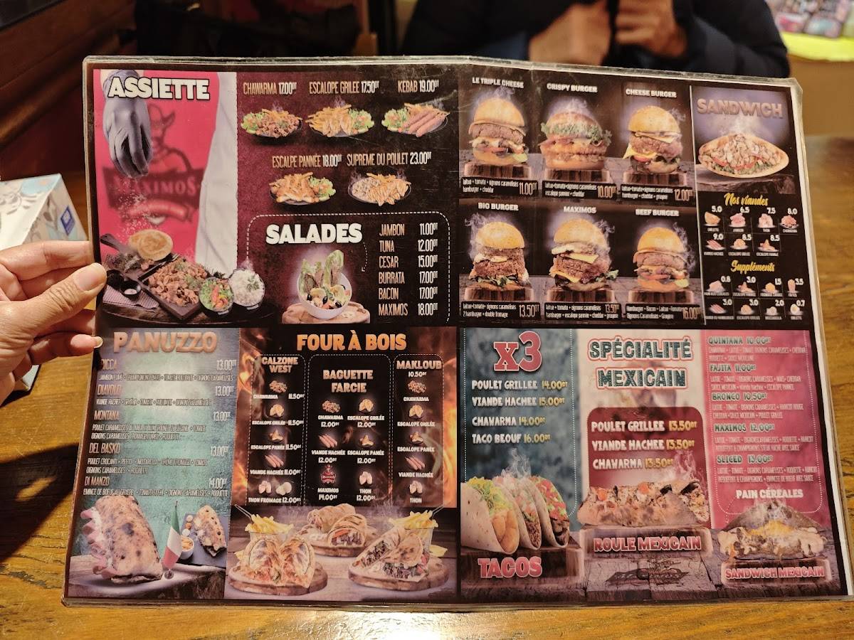 Speisekarte von Resto Bistro Club MAXIMOS, Sfax
