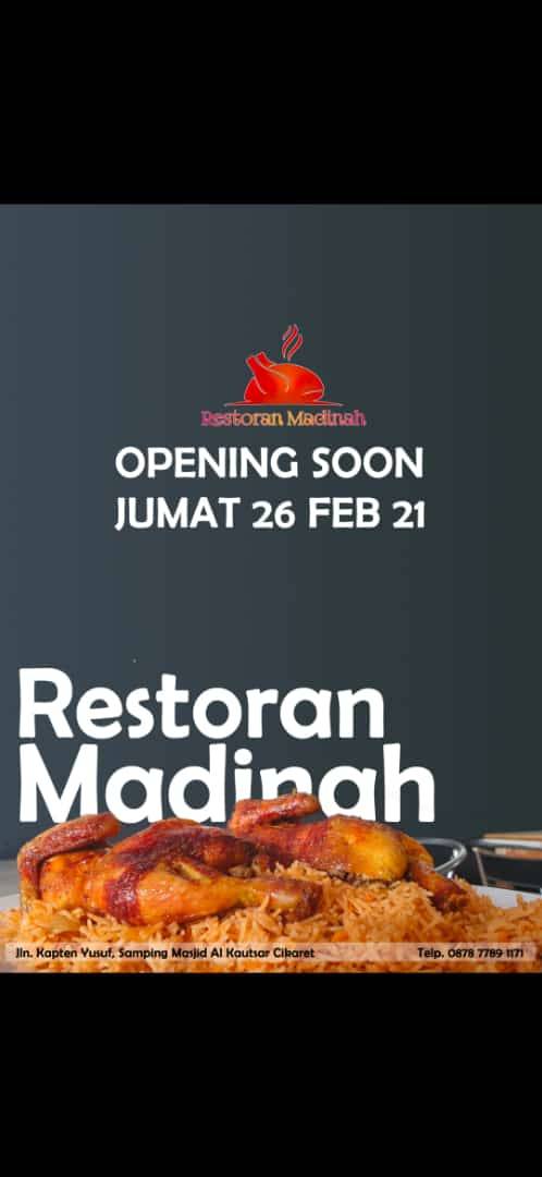 Carta del restaurante Restoran Madinah, Bogor
