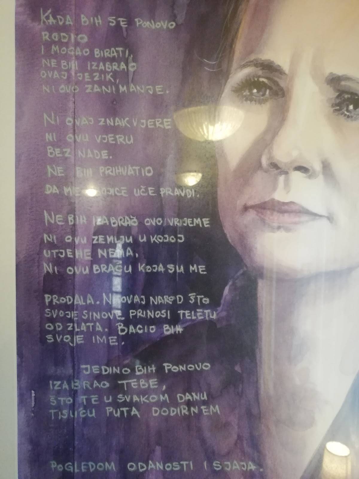 Menu au Restoran Marijin Dvor restaurant, Sarajevo