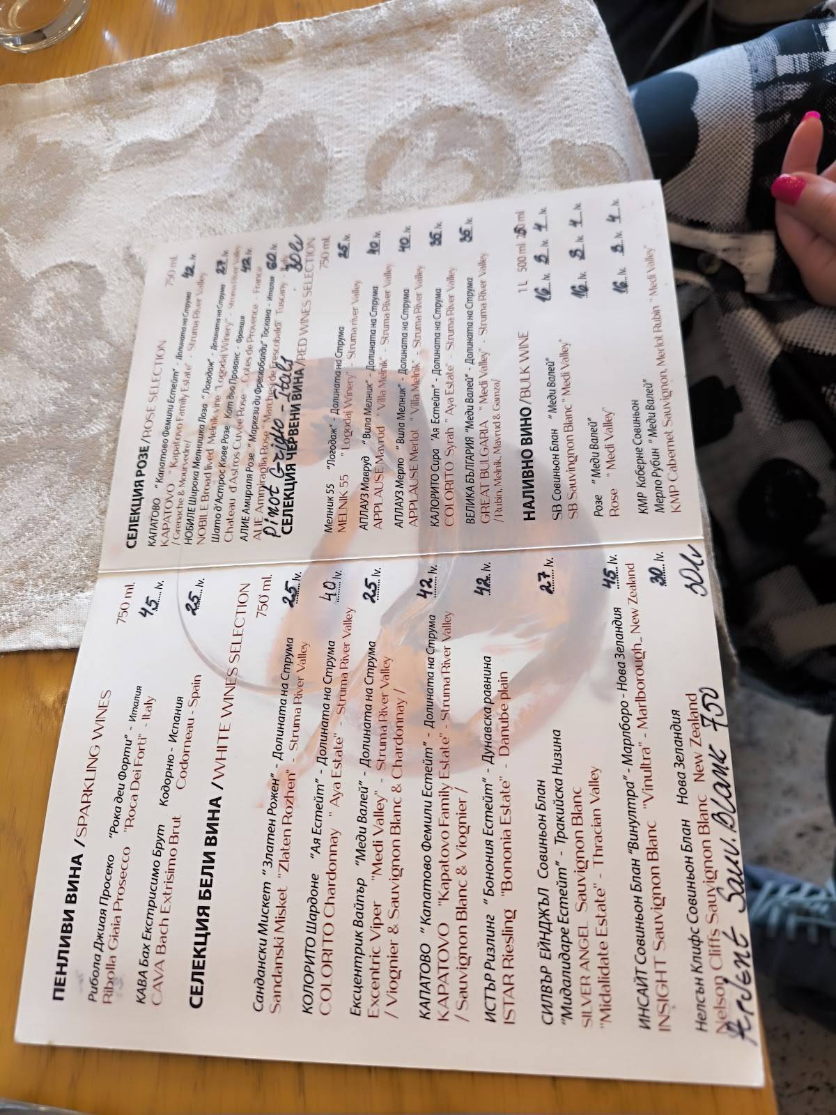 Menu at Ресторант "На Врътката" restaurant, Sandanski