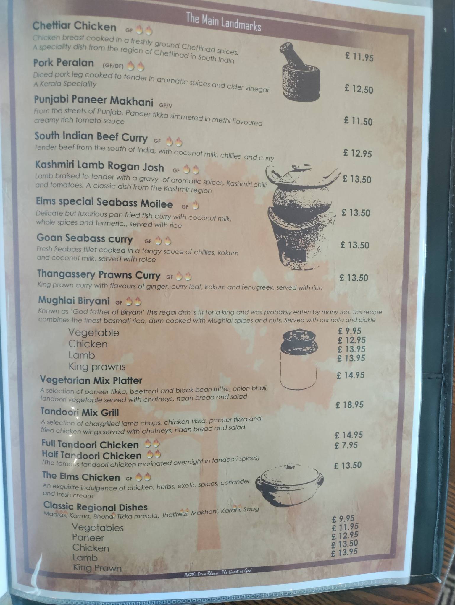 Menu at The Elms Hotel pub & bar, Retford