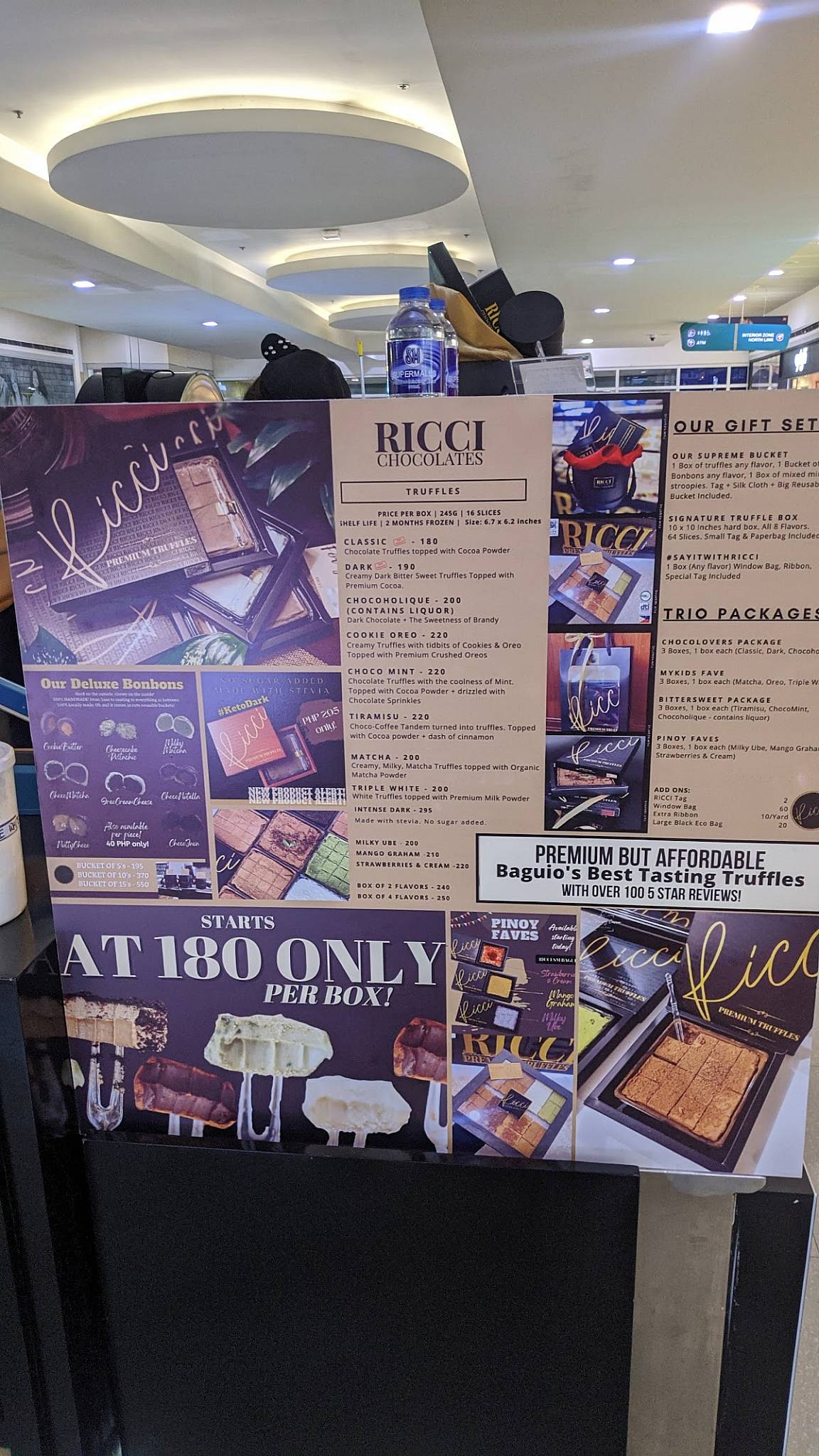 Menu at Ricci Chocolates - SM North Edsa desserts, Quezon City