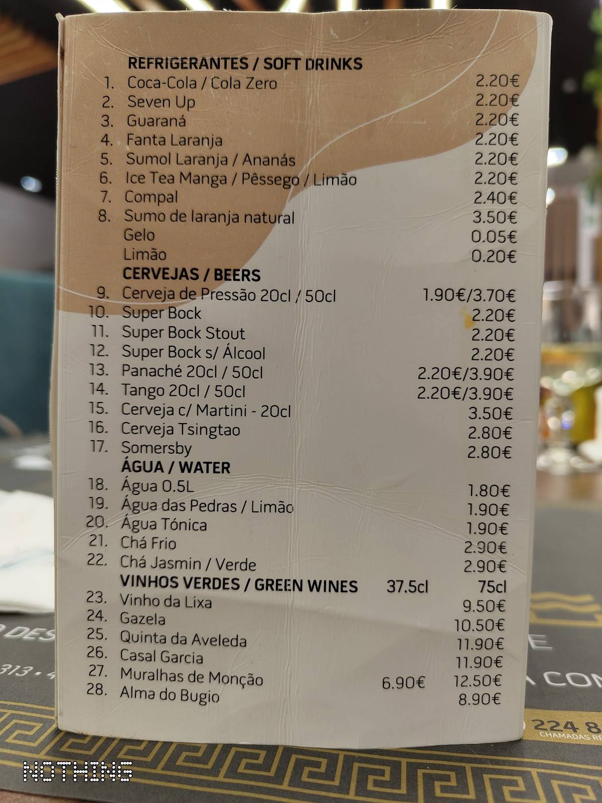 Menu em Panda Douro restaurante, Rio Tinto