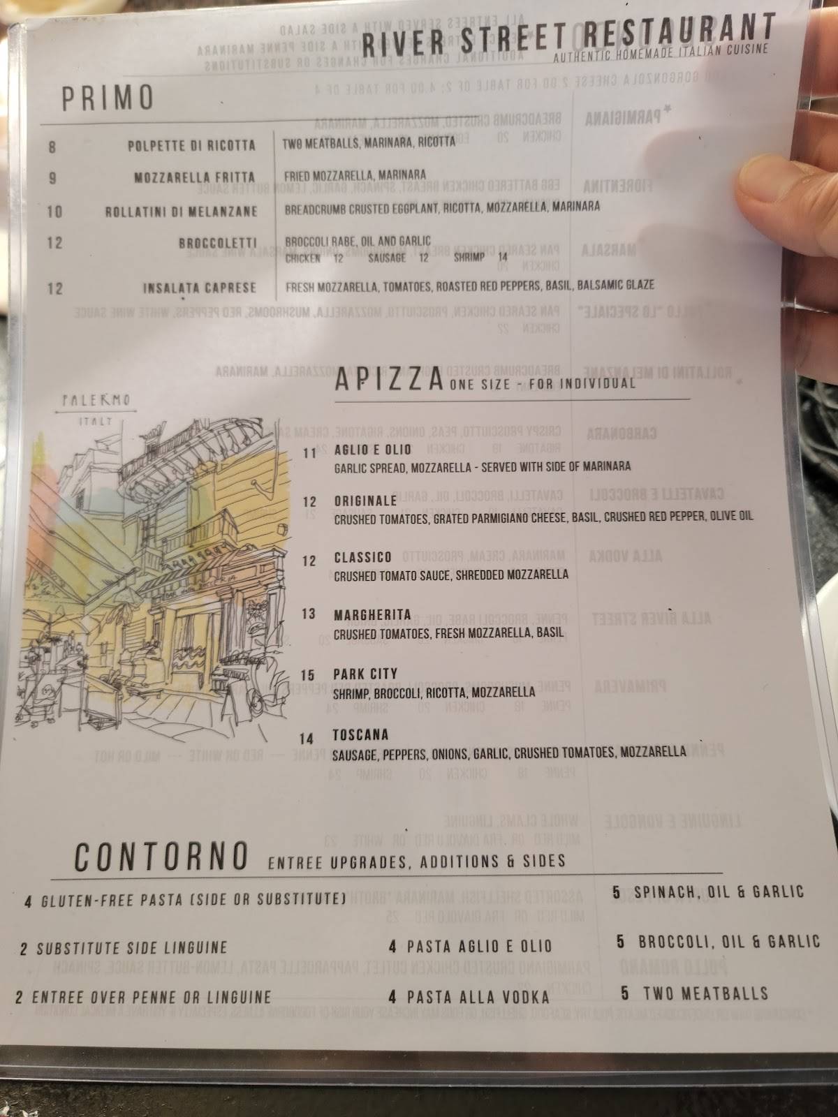 Menu at River Street Restaurant, Milford