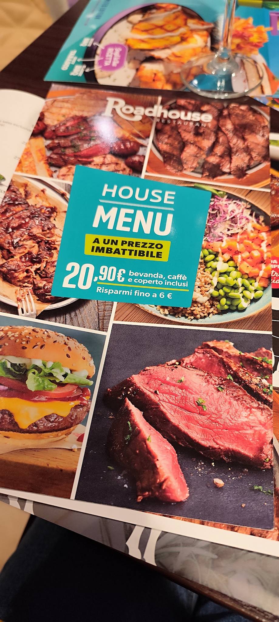 Menu da Roadhouse Grill steakhouse, Brescia, Via Borgosatollo