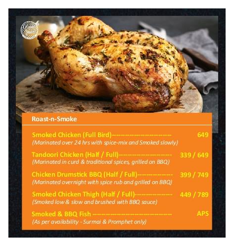 Menu at Roast N Smoke, Pimpri-Chinchwad