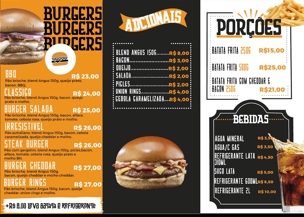 Menu em Rockies Burger restaurante, Brasília
