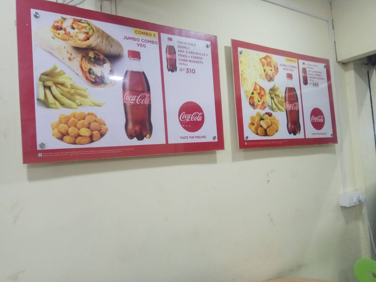 Menu at Roll Zone, Hyderabad, Yashoda Plaza