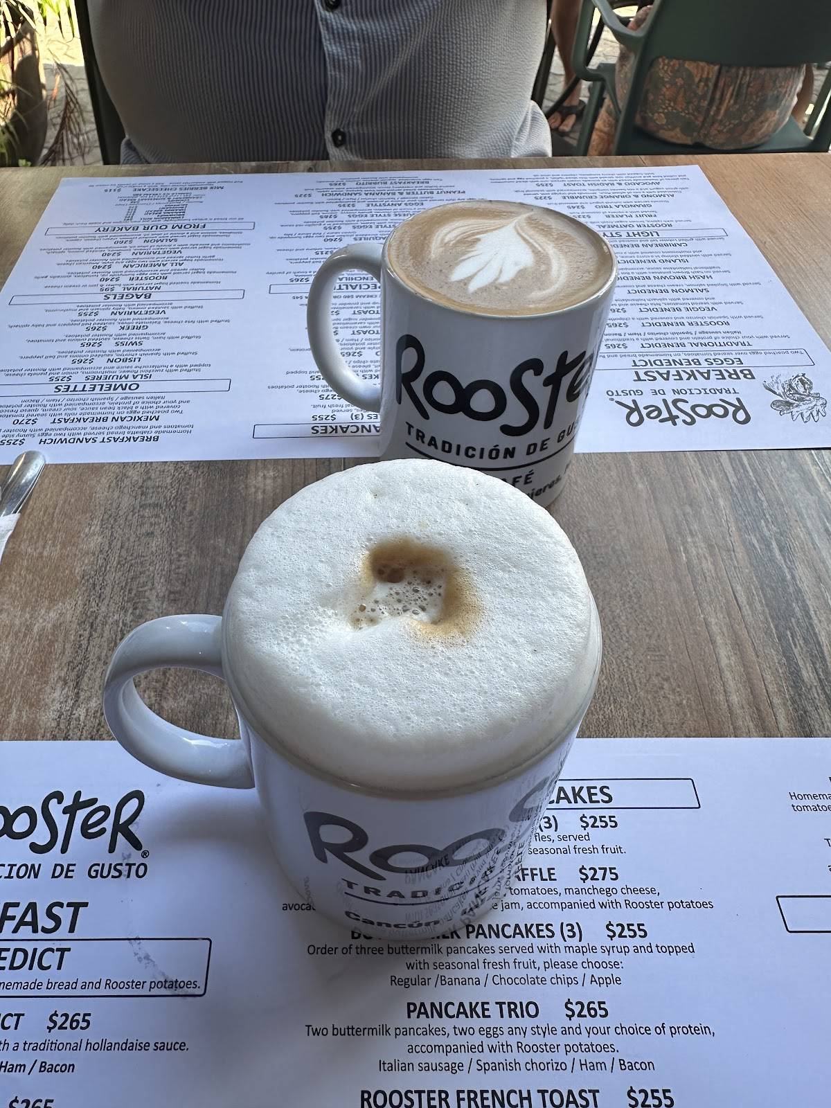 Menu at Rooster cafeteria, Isla Mujeres, Miguel Hidalgo 16