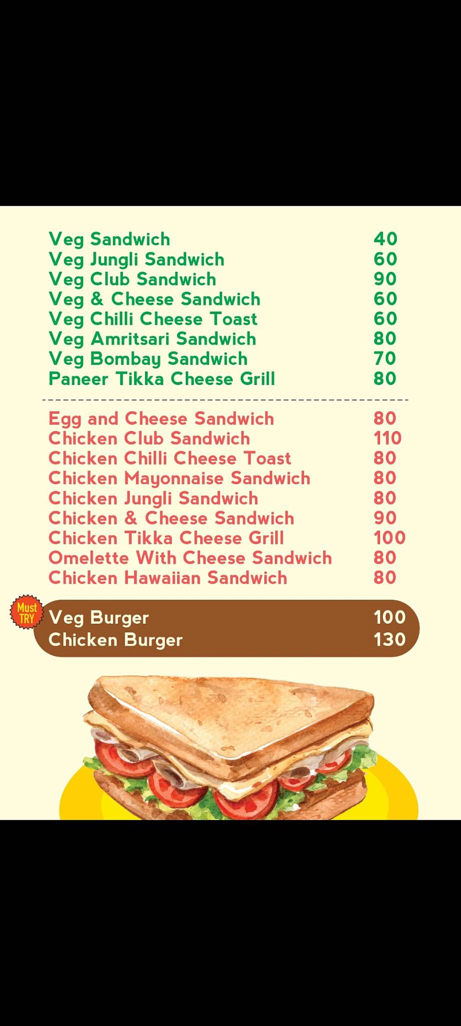 Menu at Roshan Bakery and Restaurant, Mumbai, telephone exchange