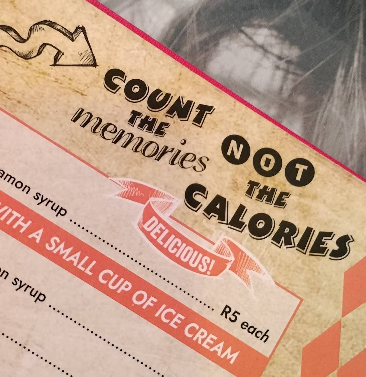 Menu at Roxy's Diner & Ice Cream Parlour restaurant, Welkom