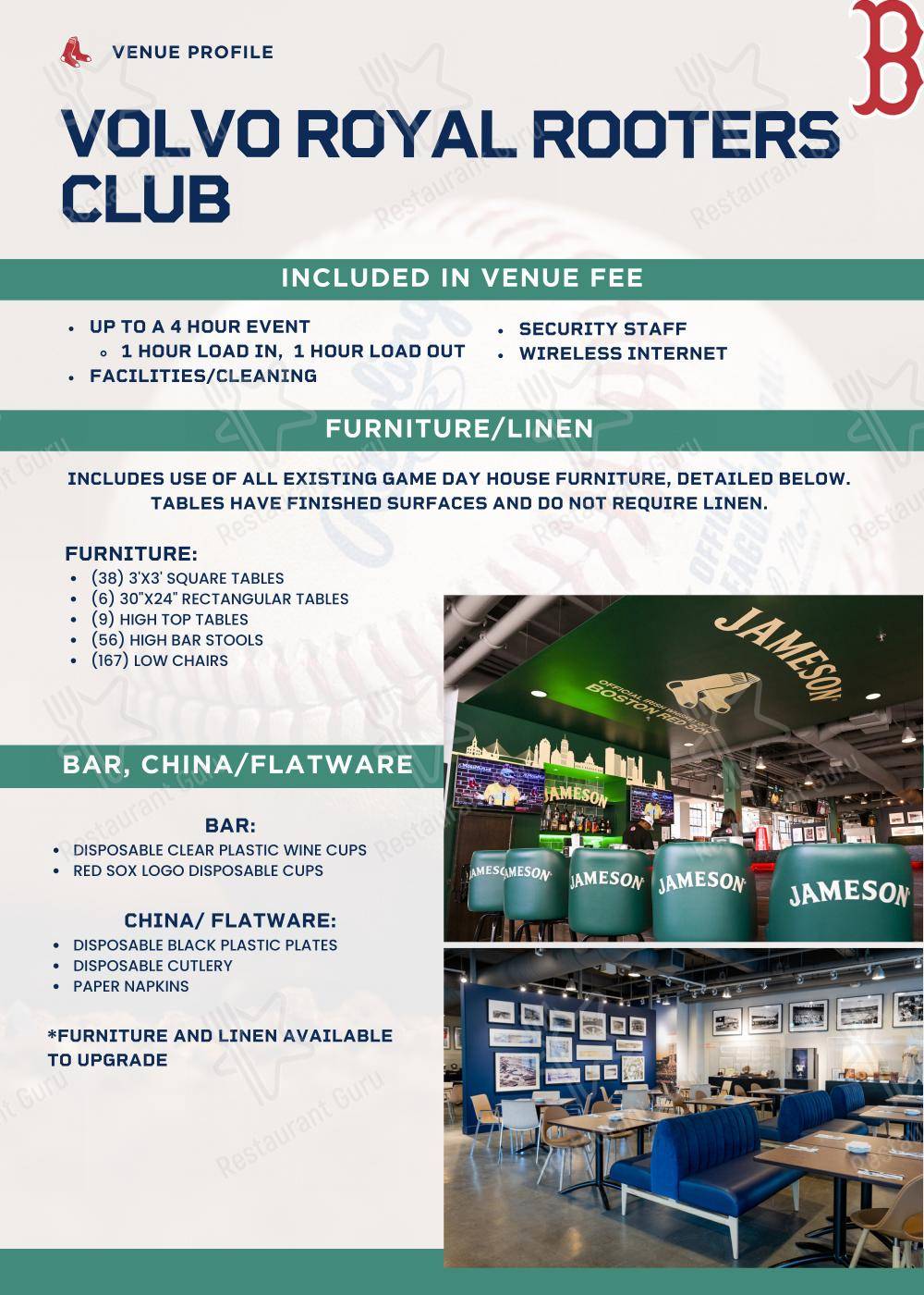 Menu at Royal Rooters Club, Boston, 4 Yawkey Way