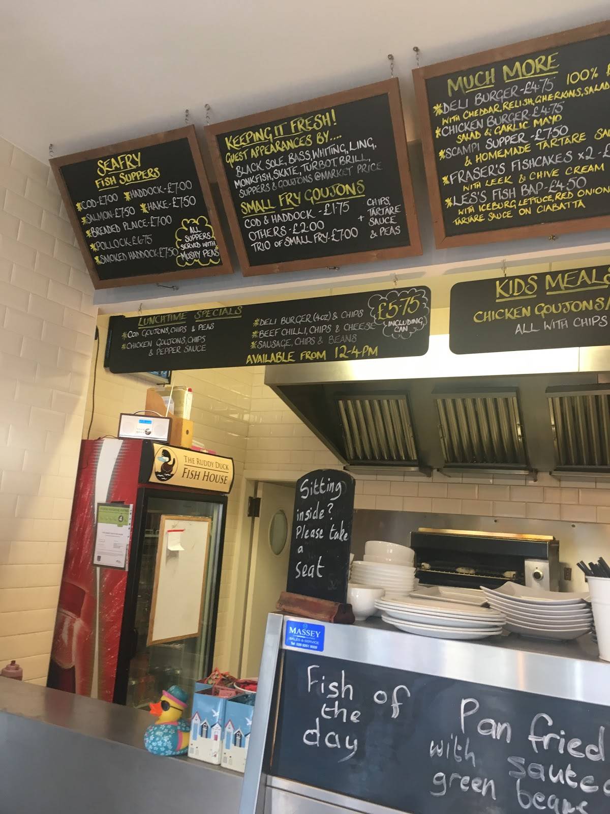 Menu at Ruddy Duck Fish House restaurant, Holywood