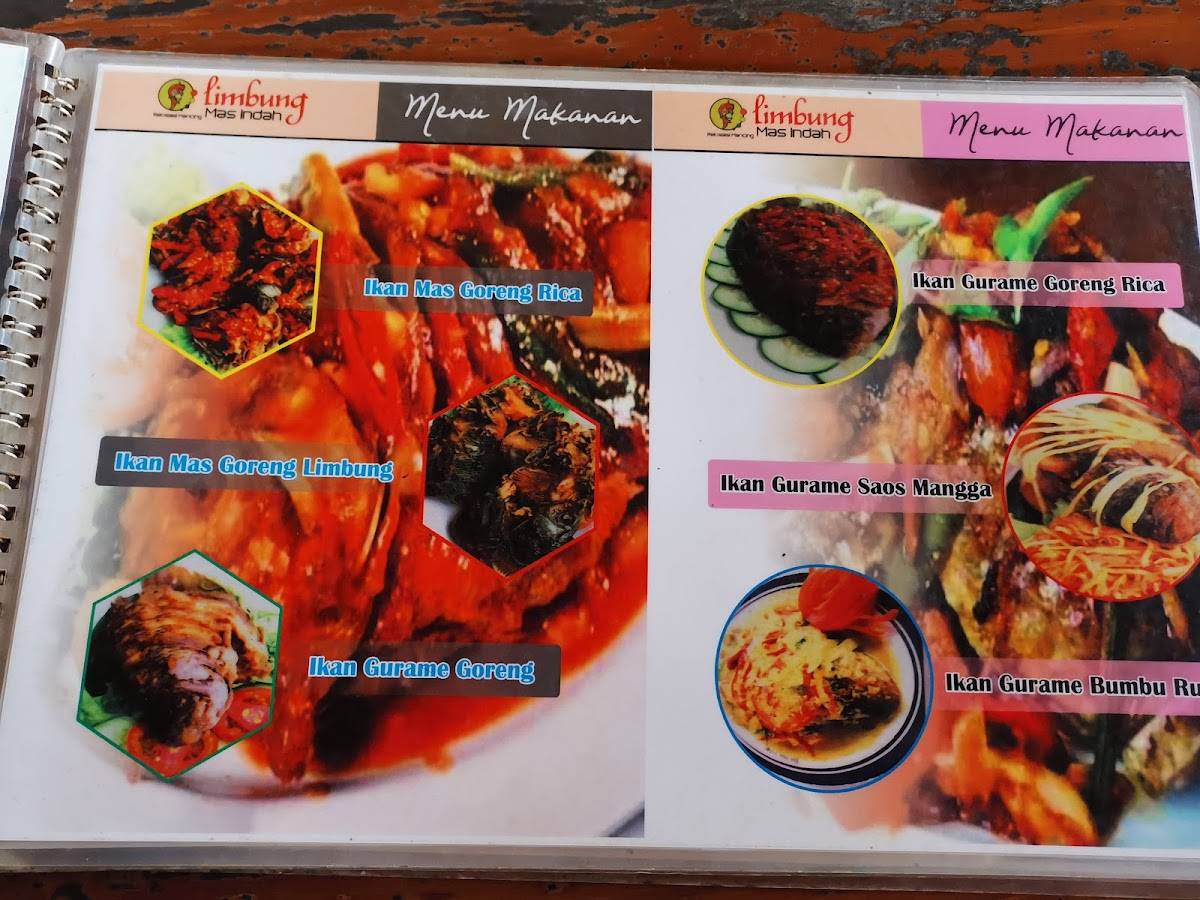 Carta del restaurante Rumah Makan Limbung Mas Indah, Maradekaya