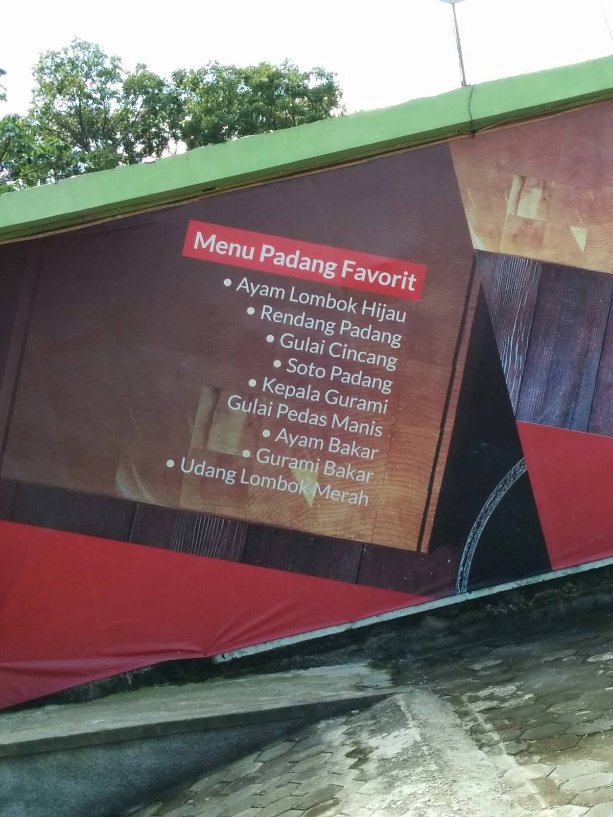 Menu at Rumah Makan Mulia Minang restaurant, Bojong