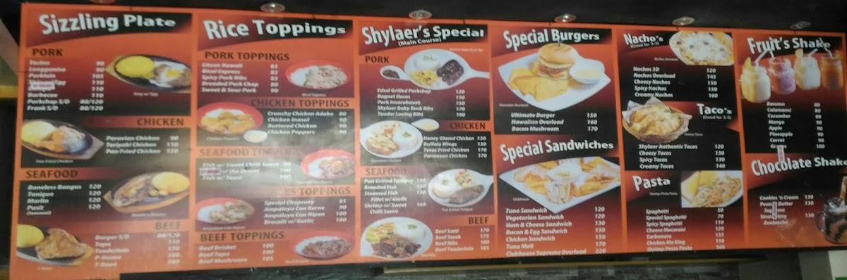 Menu at SIZZLING STEAK restaurant, Tacloban City, +MFV