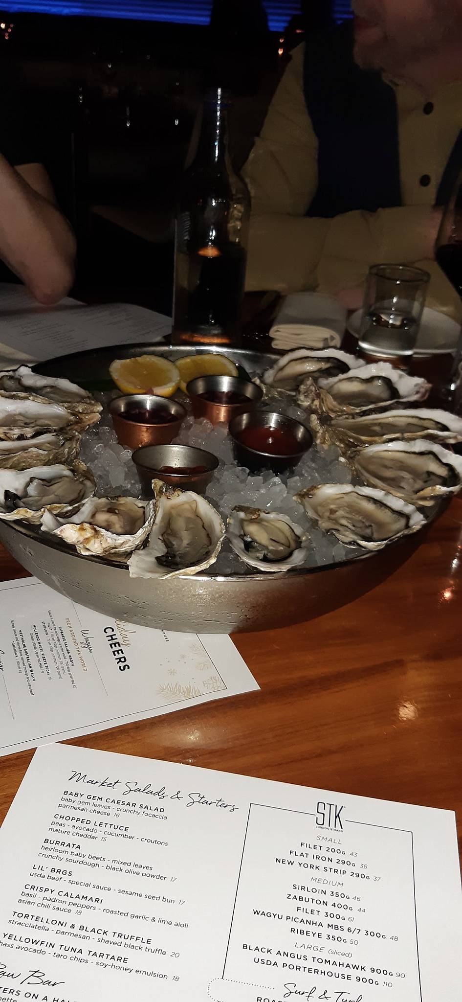 Menu at STK Steakhouse Strand, London, 336-337 Strand