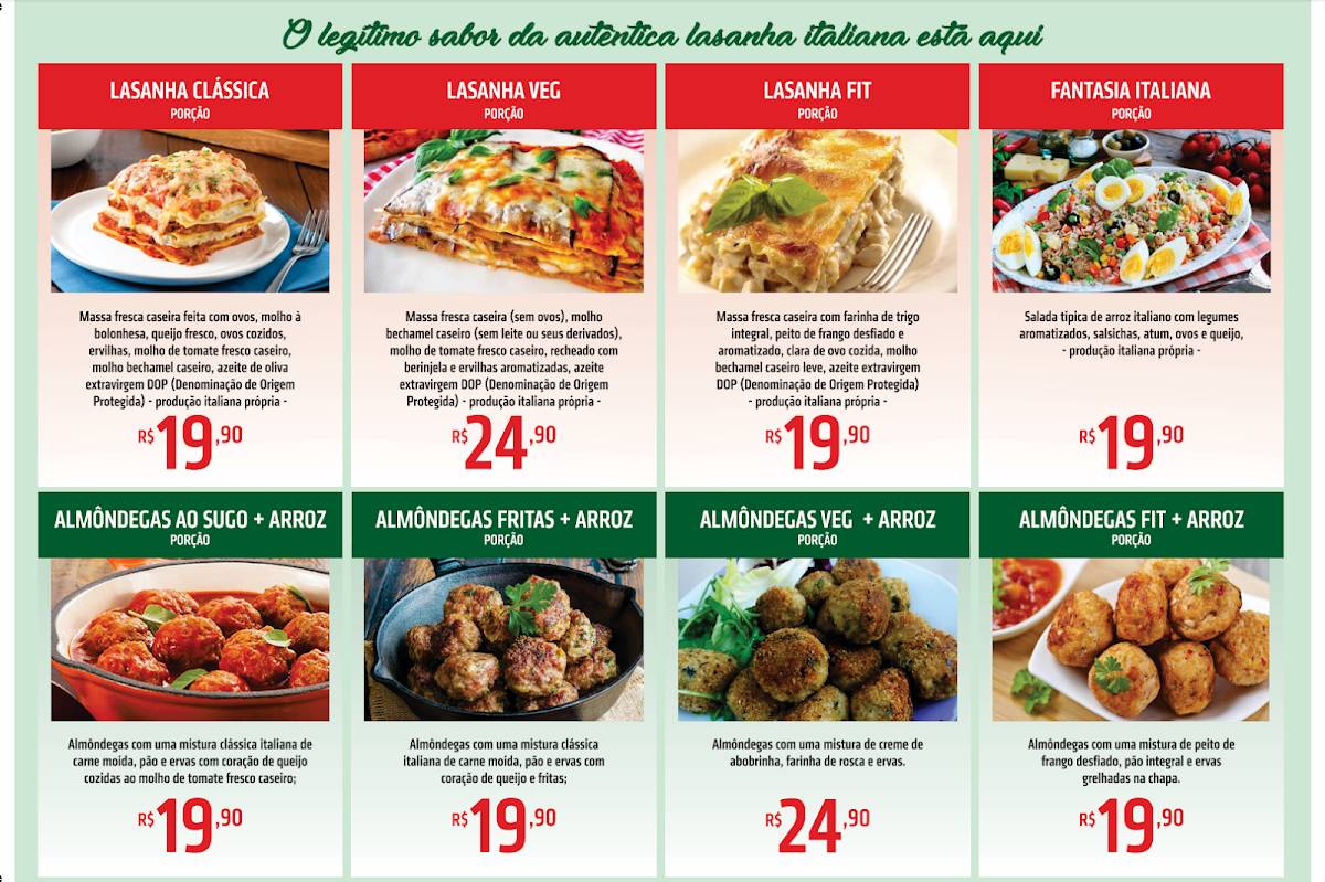 Menu em SUPER MARIO LASAGNA restaurante, Fortaleza