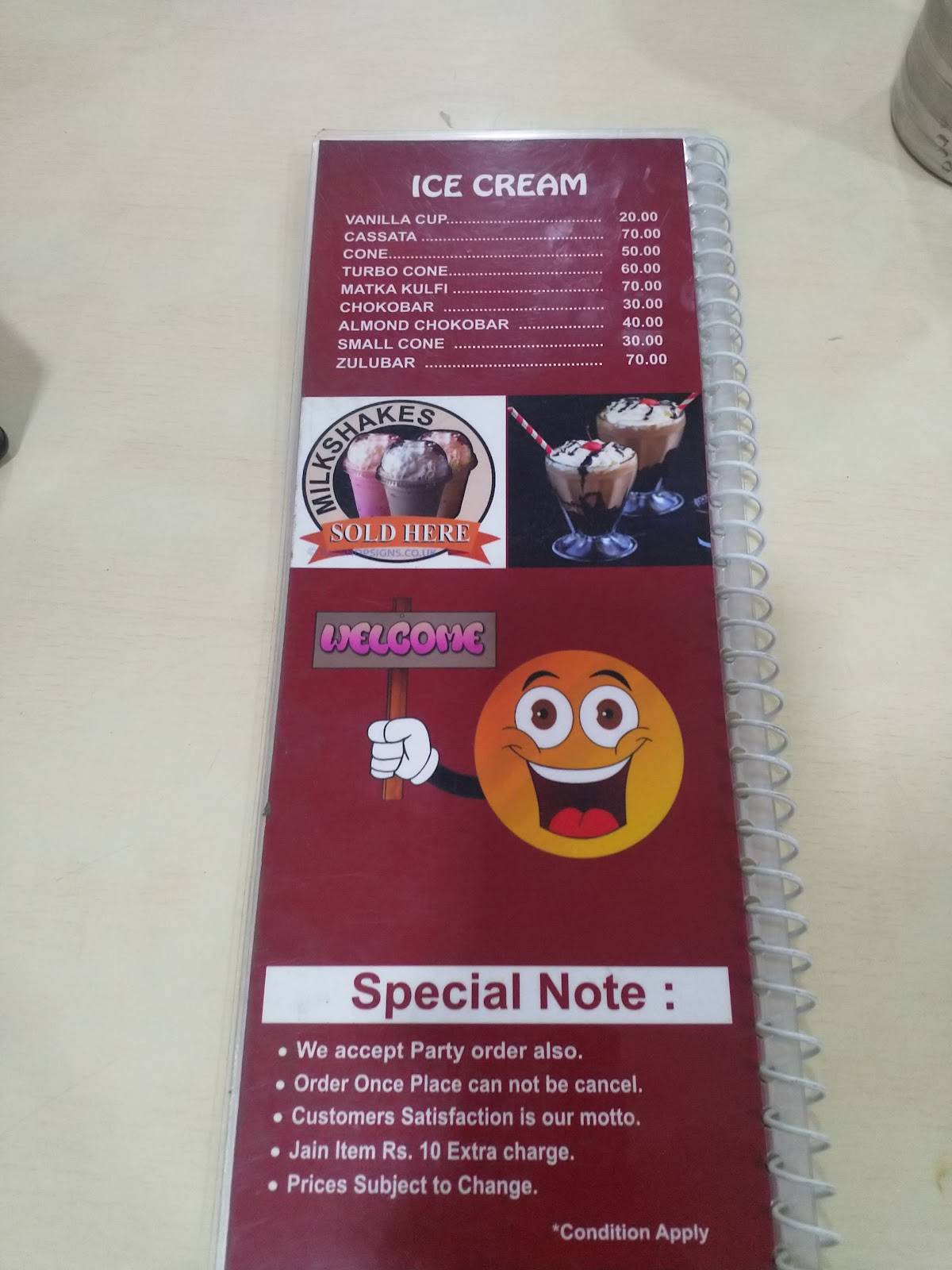 Menu at Sai Sagar Veg Restaurant, Mumbai, Gala No 11 Tapo Commercial ...